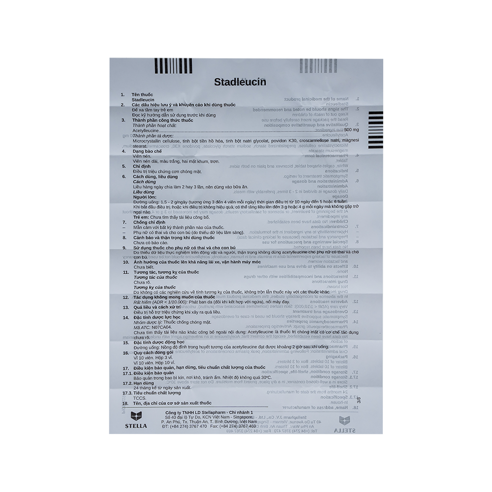 Stadleucin | CEVPharma GHCH Kim cương - Vimedimex