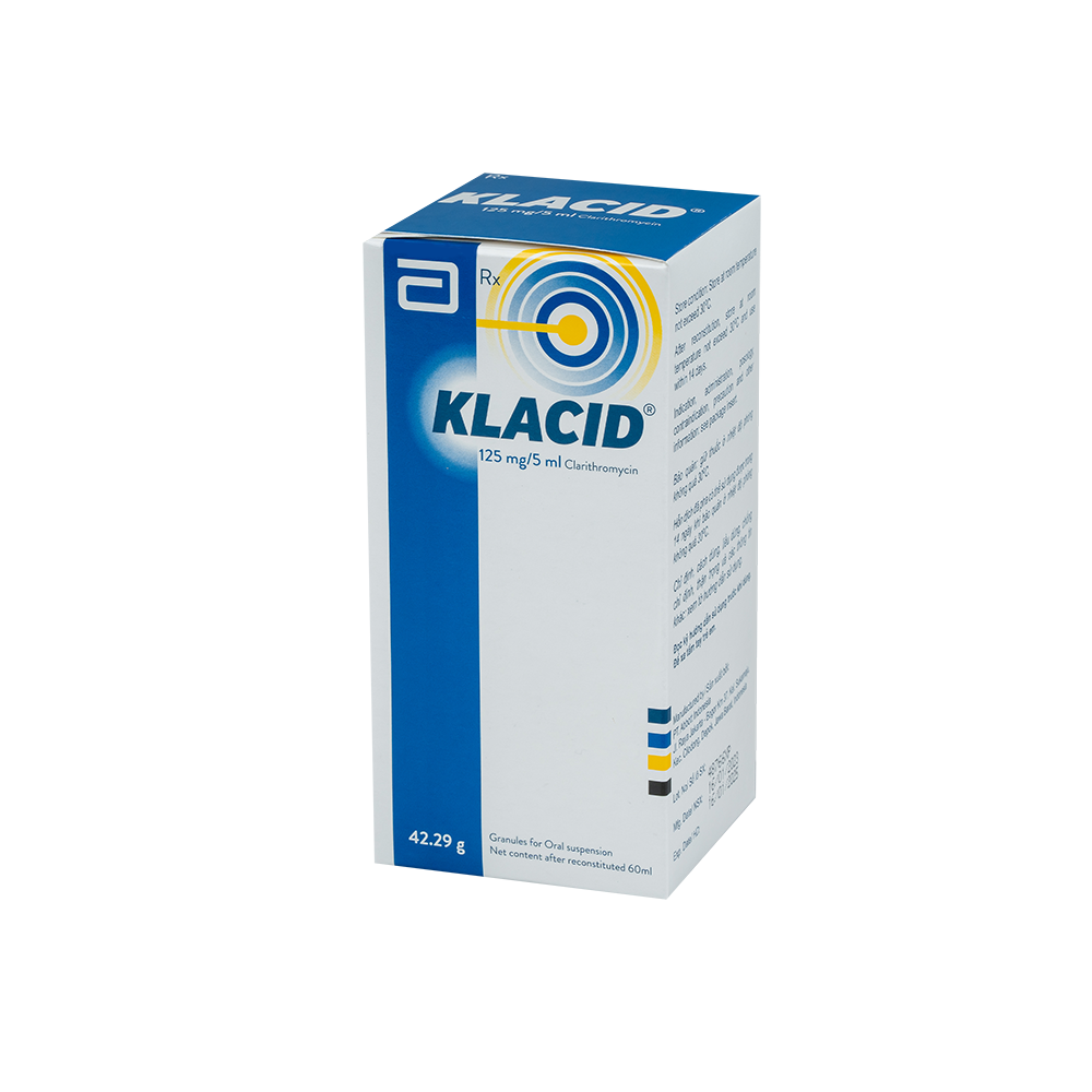 KLACID 125MG/5ML 60ML B/1 ABBOTT | CEVPharma GHCH Kim cương - Vimedimex