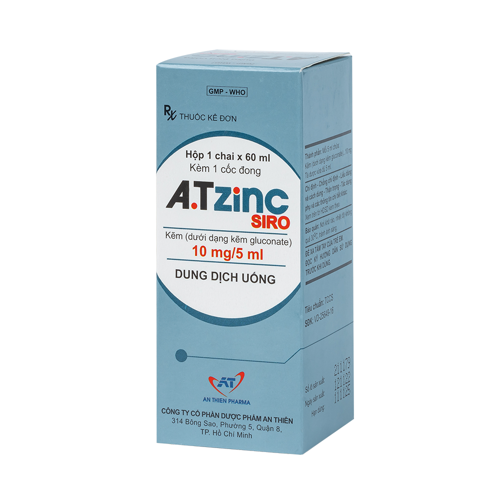 A.T ZINC SIRO Hộp 1 chai 60 ml | CEVPharma GHCH Kim cương - Vimedimex